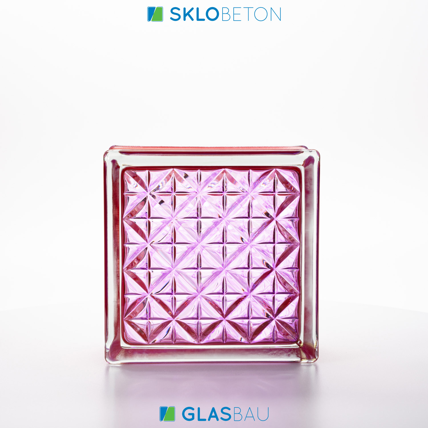 MG ROMANTIC RUBY | GlassBlocks.com