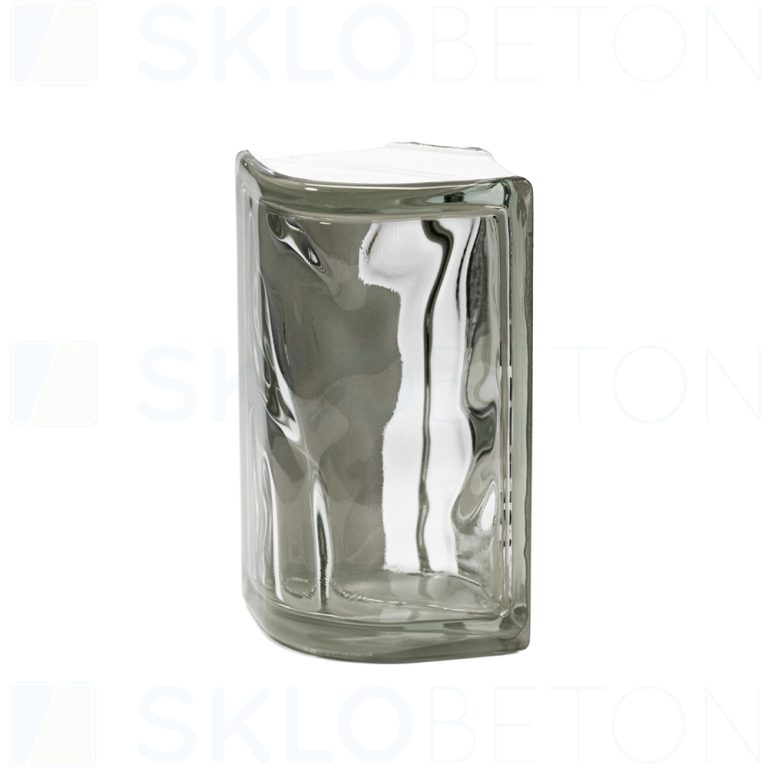 Clear 19/8 Corner Wave | GlassBlocks.com