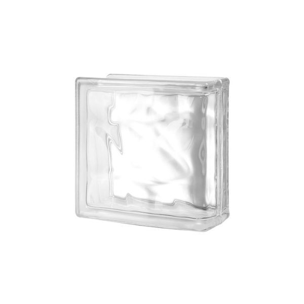 Clear 884 Nubio End Block | GlassBlocks.com