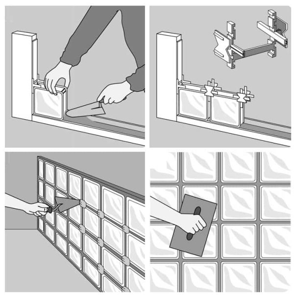 Clear 1919/8 Paralline | GlassBlocks.com